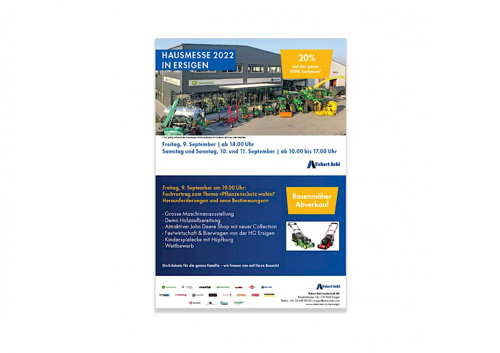 Hausmesse Ersigen | Aktuelles von Ersigen | Robert Aebi Schweiz